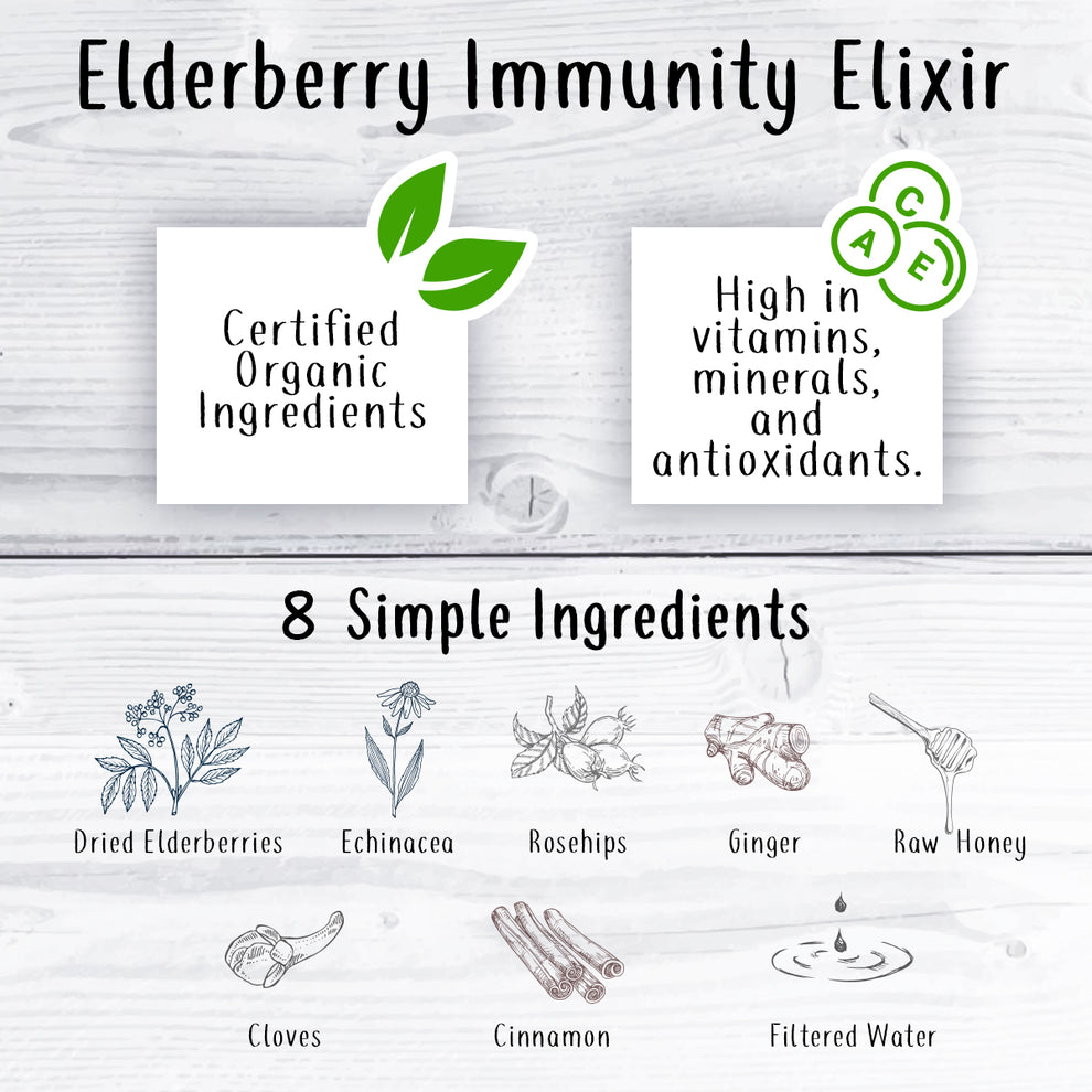 Elderberry Immunity Elixir w/ Echinacea – Tribe9.shop